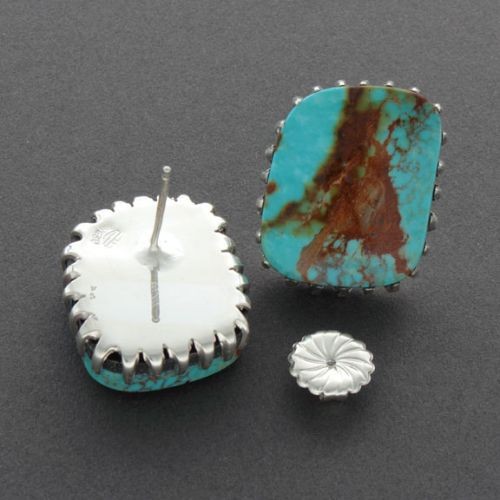 Debbie Silversmith Turquoise Earrings